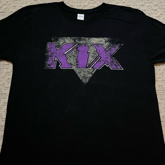 Gildan | Shirts | 23 Kix Band Original Text Logo Purple Baltimore Theme ...